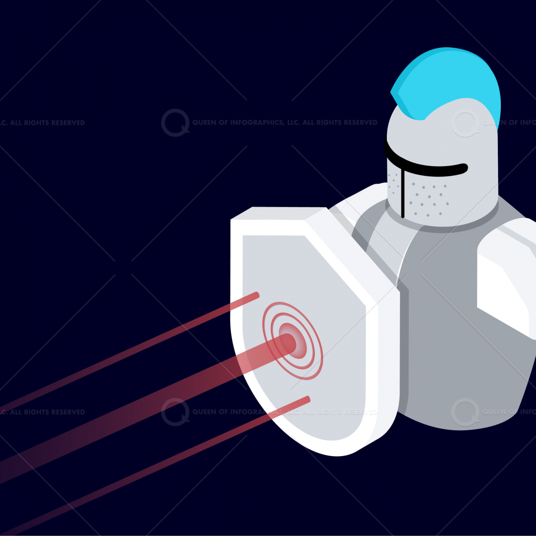 Cyber Security breach vector bundle - Queen of Infographics Security ...