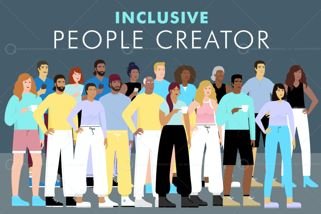 Inclusive People Creator - Queen of Infographics